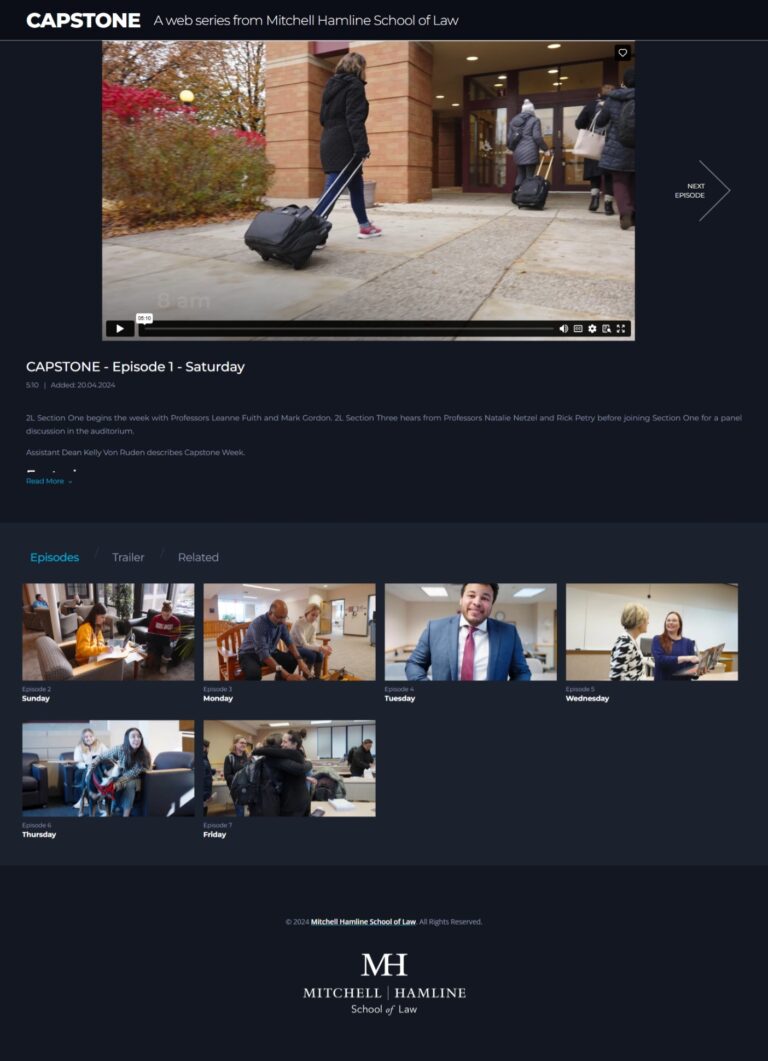 CAPSTONE Web Series • Bogie • Branding + Websites + Communications ...